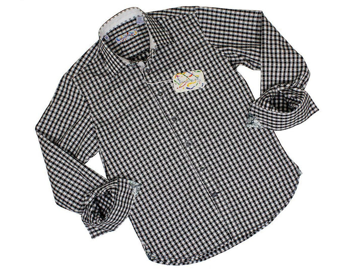 Brandolini Boy's Sport Shirt 24172 White/Black – Heritage House - The ...