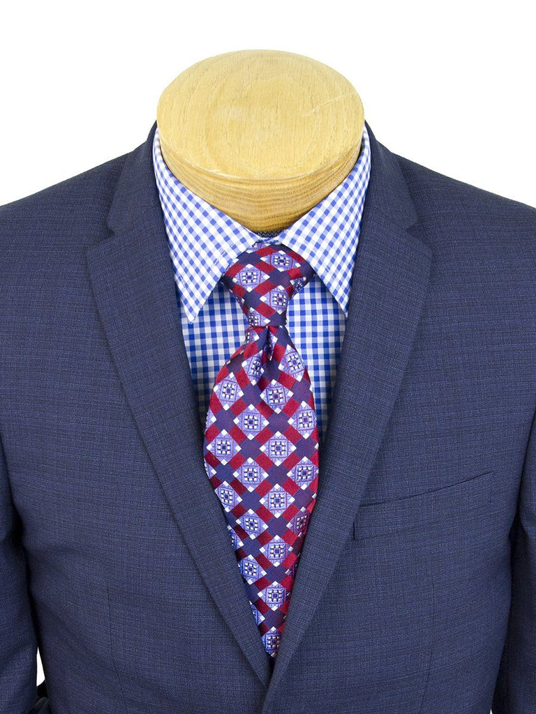 Tallia 25355 Skinny Fit Boy's Suit- Blue-Tattersal - Heritage House Boy ...