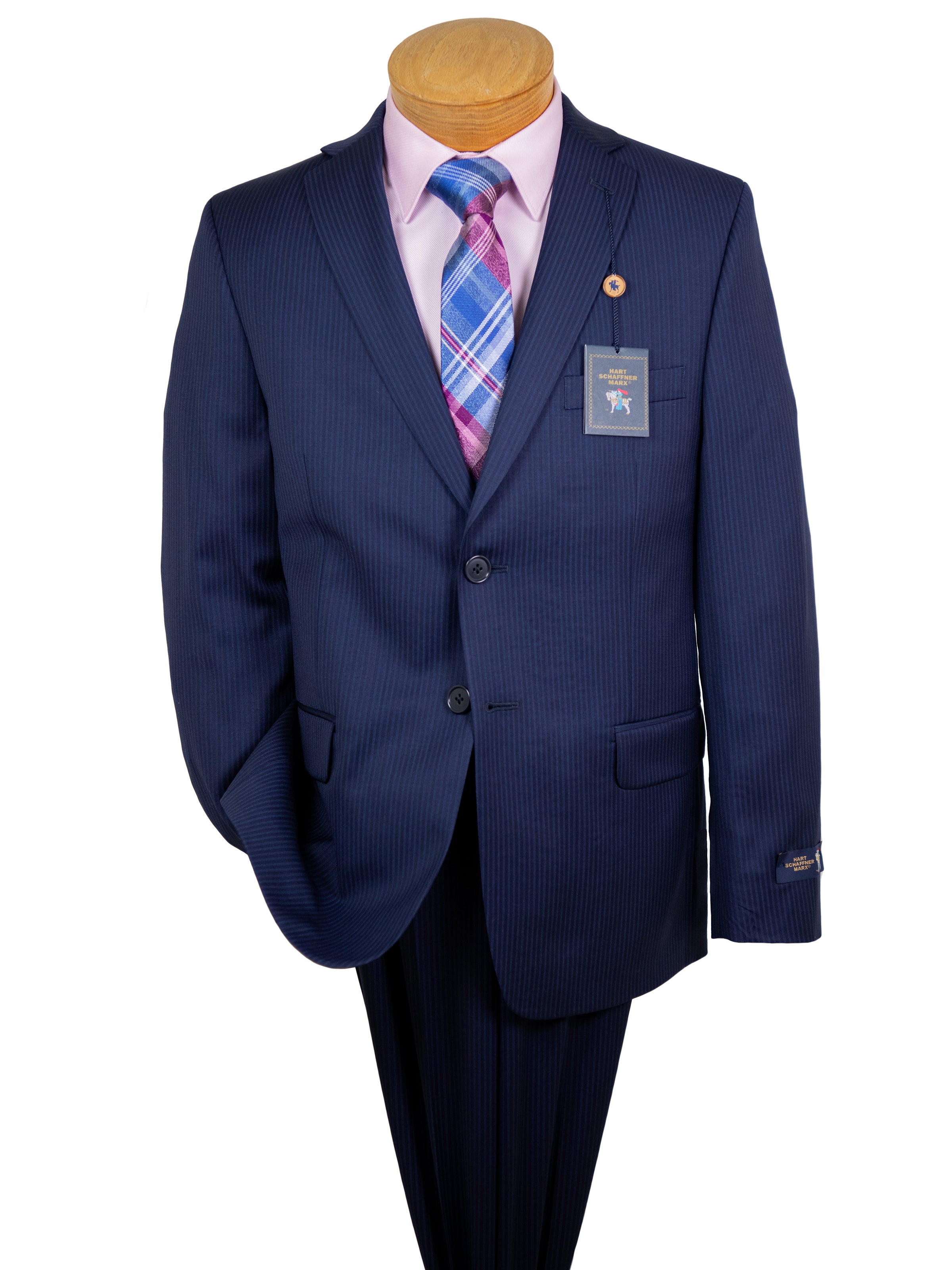 Hart Schaffner Marx 30896 - Boy's Suit - Stripe - Navy – Heritage House ...