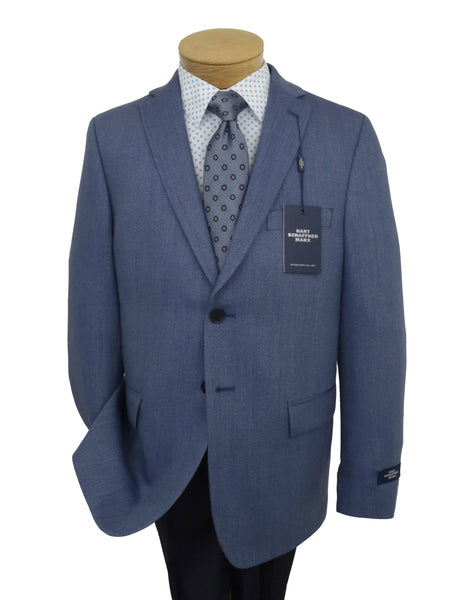 HSM 34725 Boy's Sport Coat - Herringbone - Blue - Heritage House Boy's ...